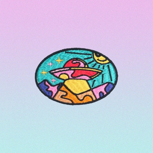 Disco UFO Patch - Etsy