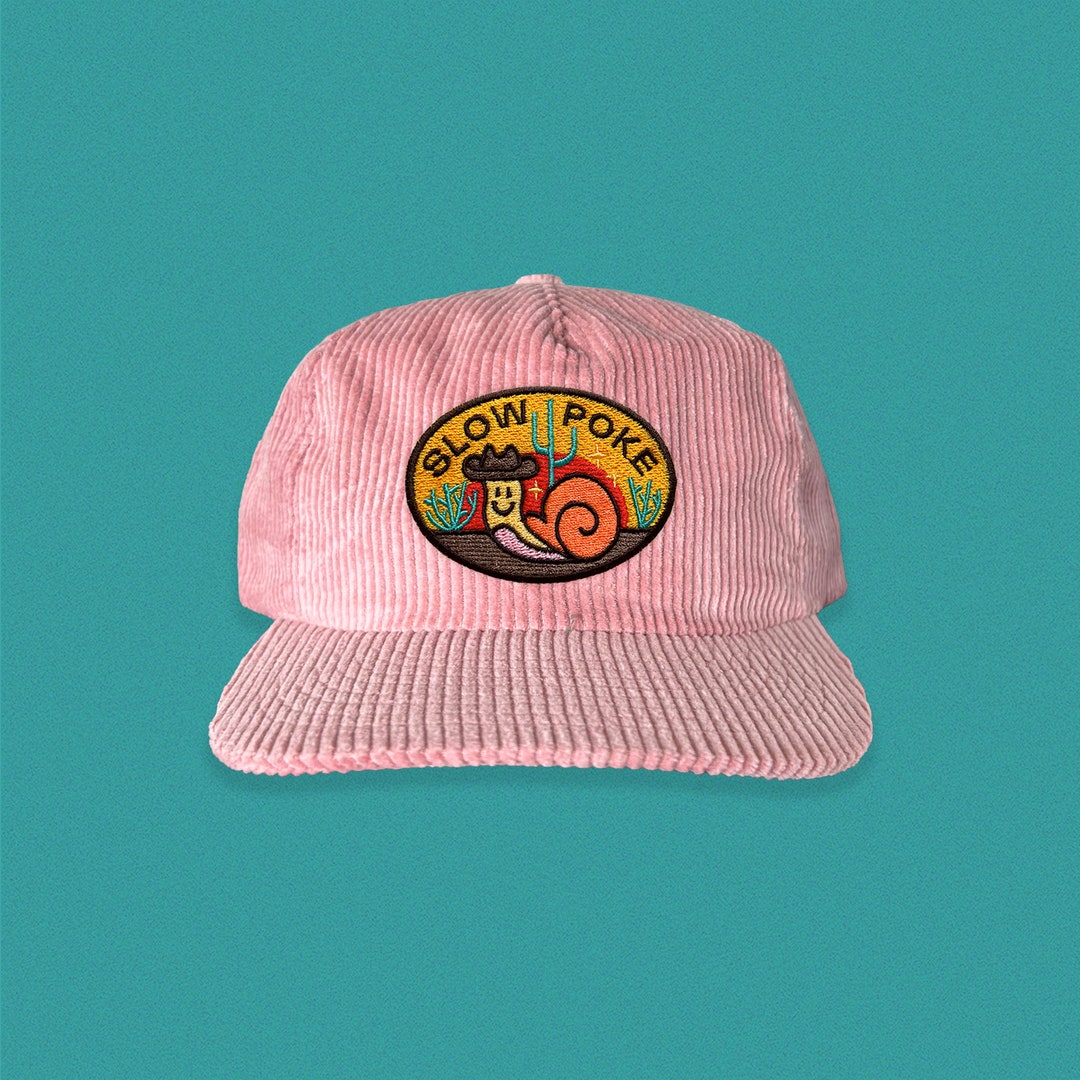 Slow Poke 5-panel Corduroy Hat - Etsy