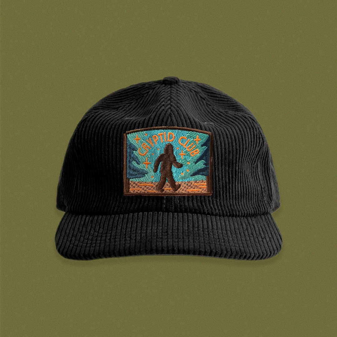 Cryptid Club Bigfoot Corduroy Hat - Etsy