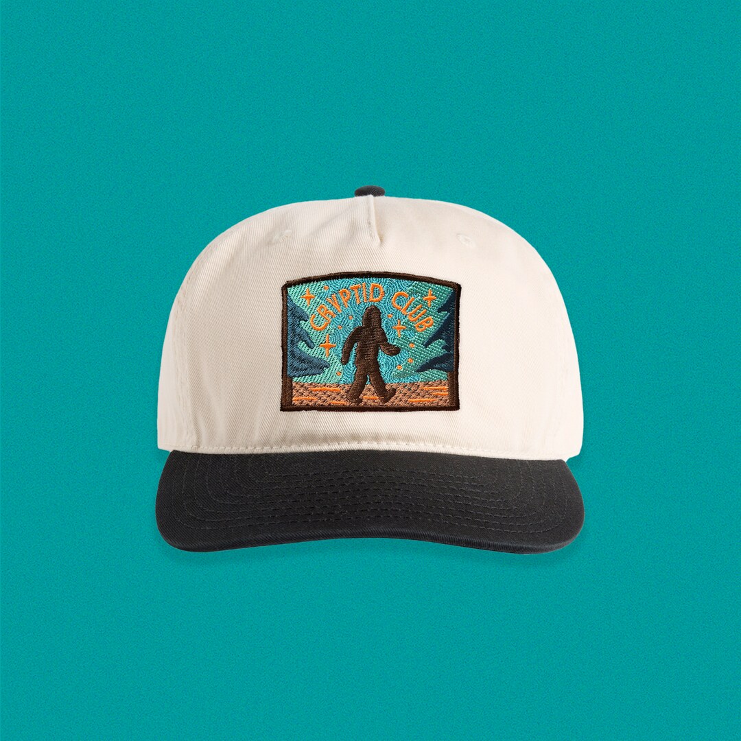 Bigfoot Cryptid Club 5-panel Floppy Cap - Etsy