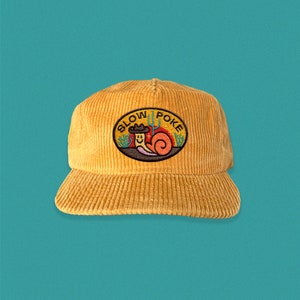 Slow Poke 5-panel Corduroy Hat - Etsy