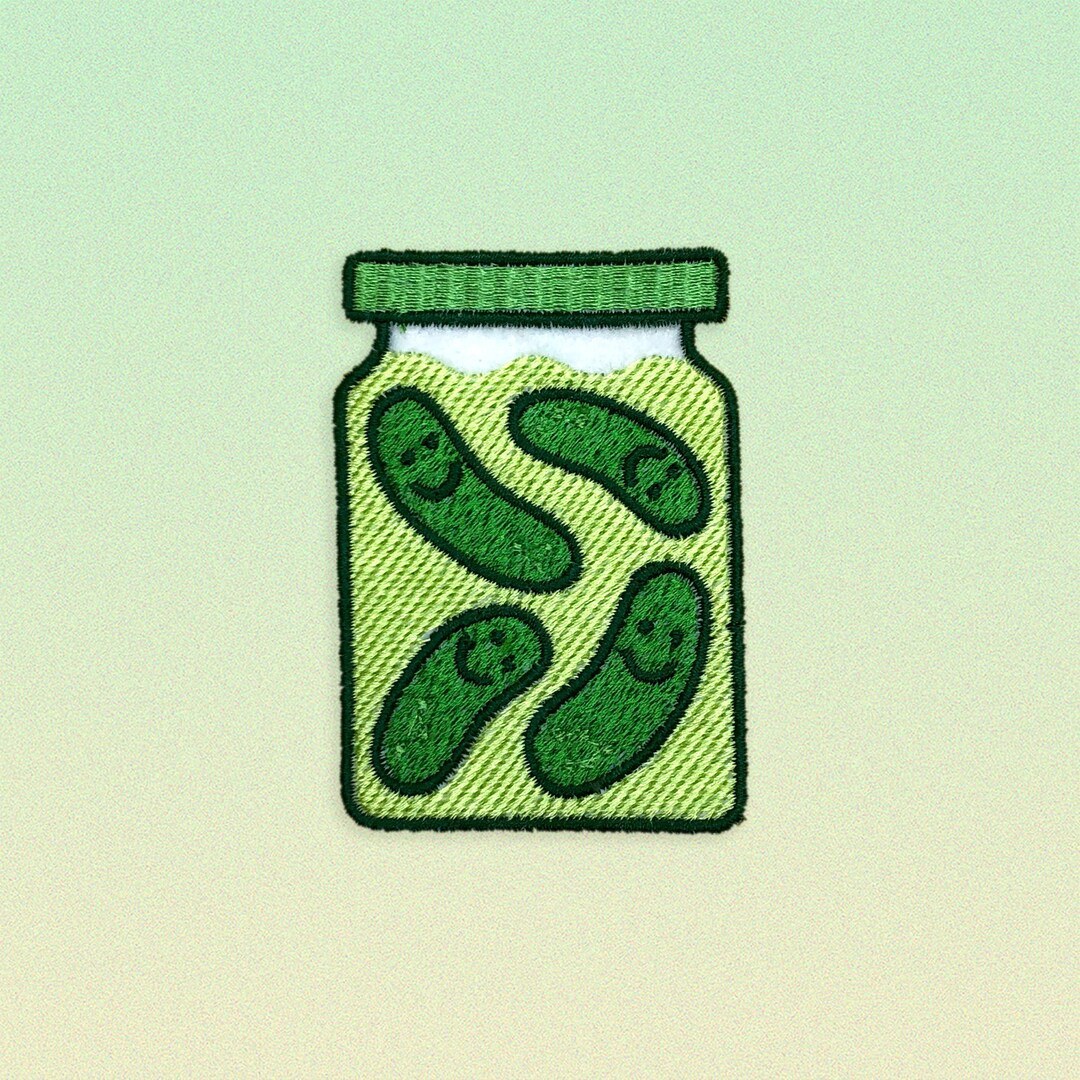 Pickle Jar Patch - Etsy