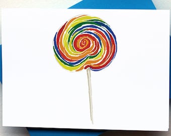 Lollipop Card | Etsy