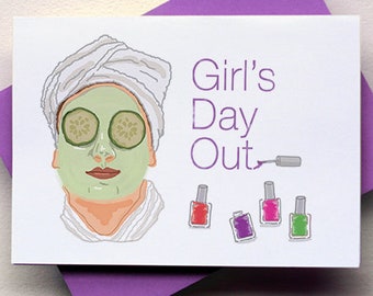 Printable Spa Day Card - Etsy