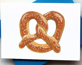 Pretzel Card | Etsy