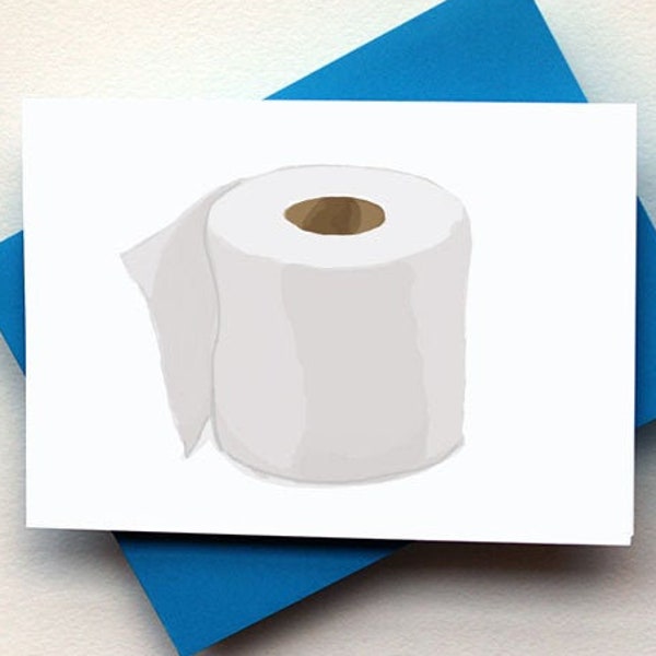 Toilet Paper Greeting Card - Etsy