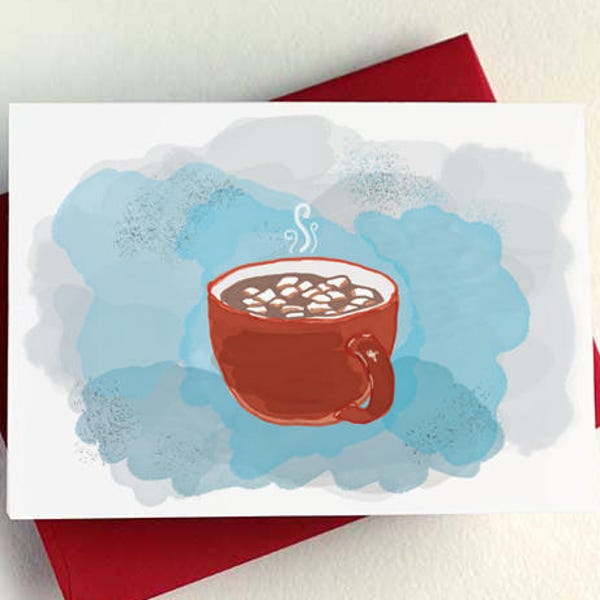 Hot Chocolate Card - Etsy
