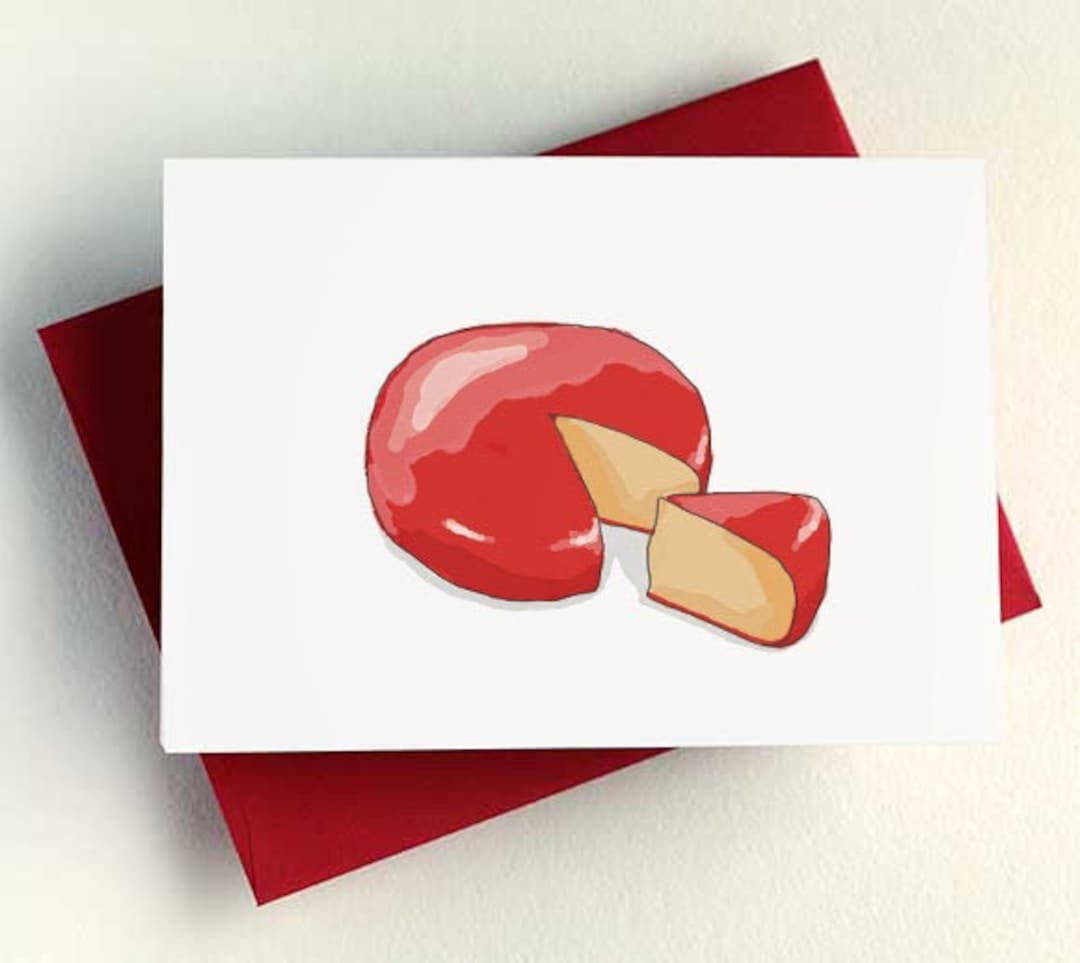 Gouda Cheese Wheel Card - Etsy