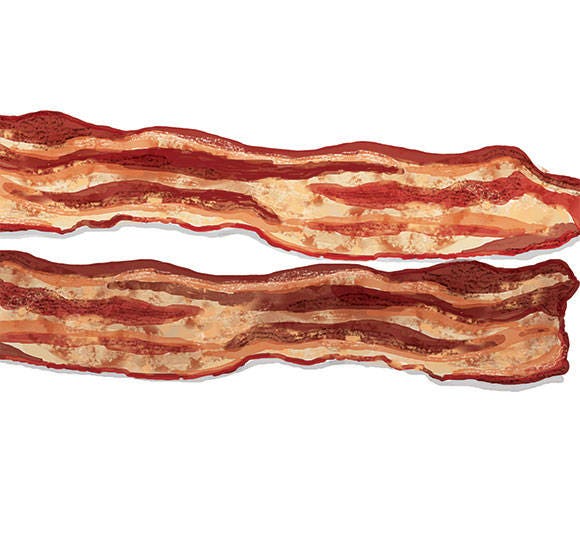 Bacon Card - Etsy