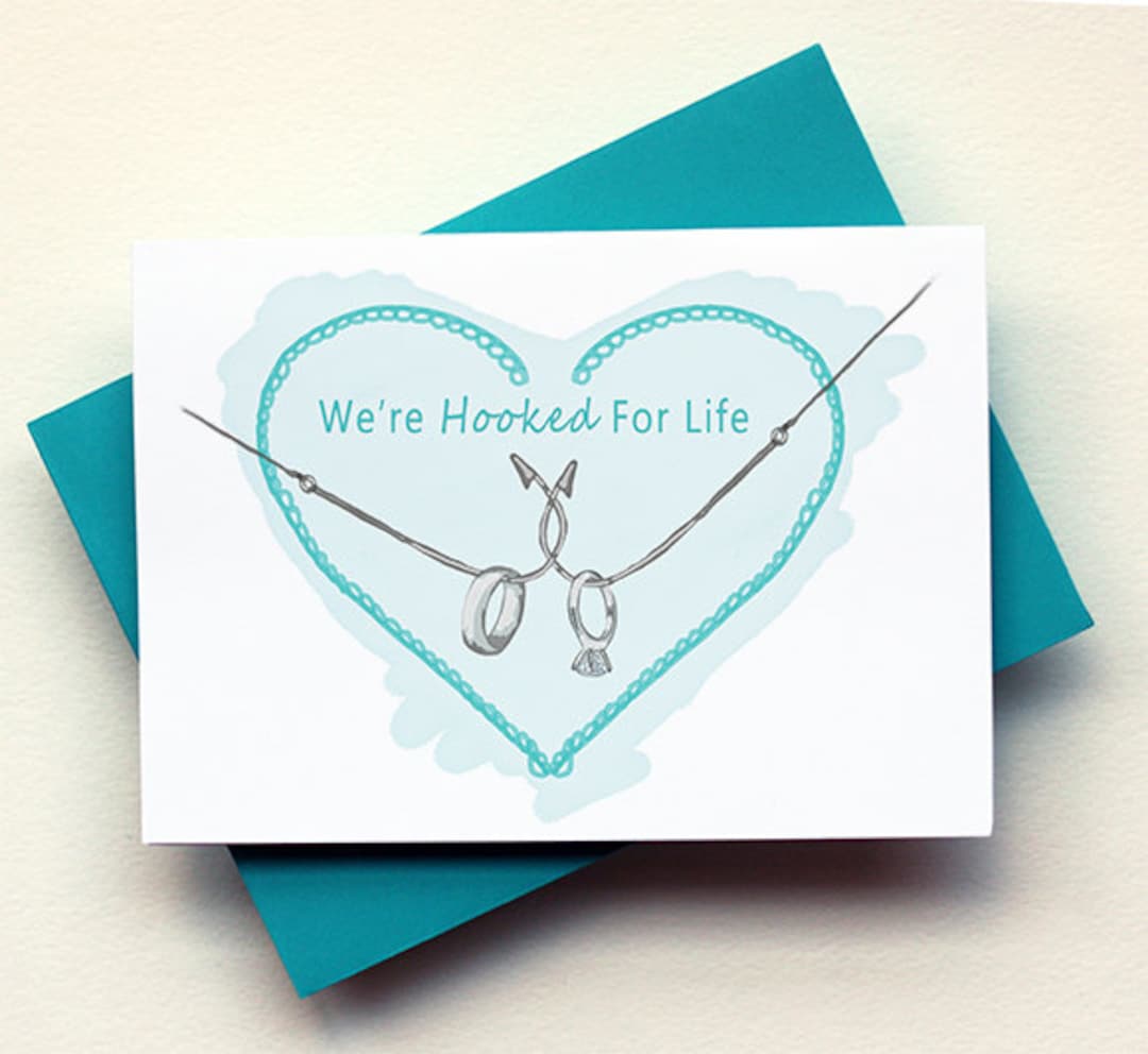 Hooked for Life Card - Etsy