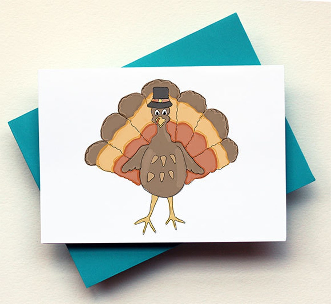 Turkey Card - Etsy