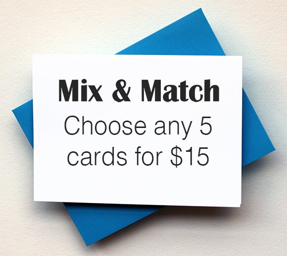 Mix & Match Set of 5 - Etsy