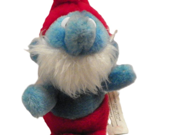 1981 Ganz Bros Plush Papa Smurf Toy , Smurf Doll Bean Bag Toy 6" , 1981 ...