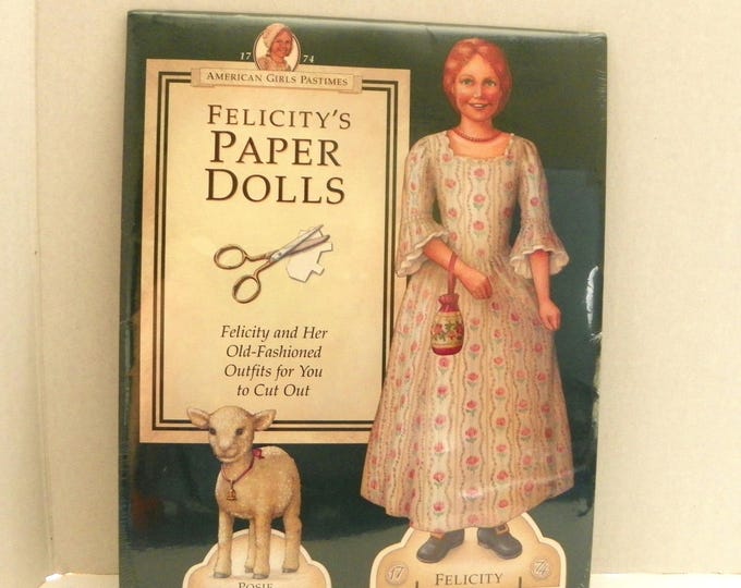 Original Sealed 1994 American Girl Pastimes 1774 Felicity's Paper Dolls ...
