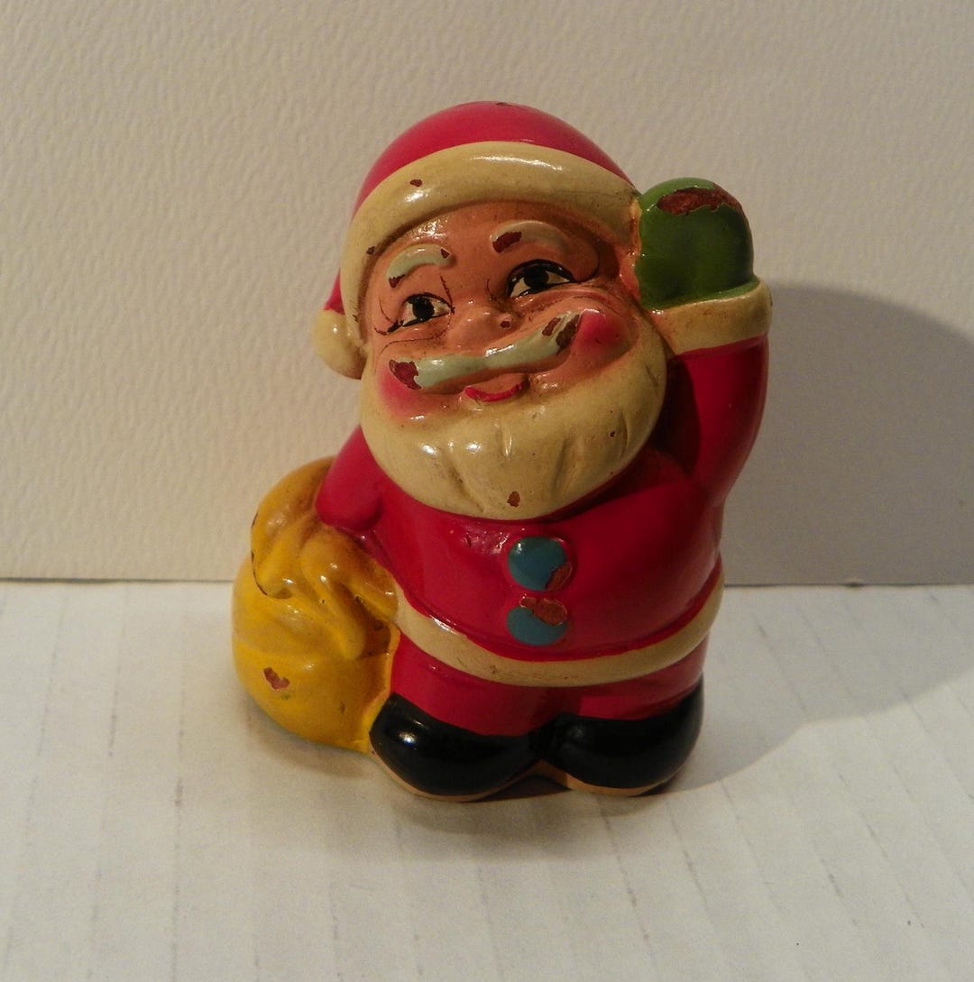 Vintage 1960's Wooden Santa Pencil Sharpener , Santa Claus Pencil ...