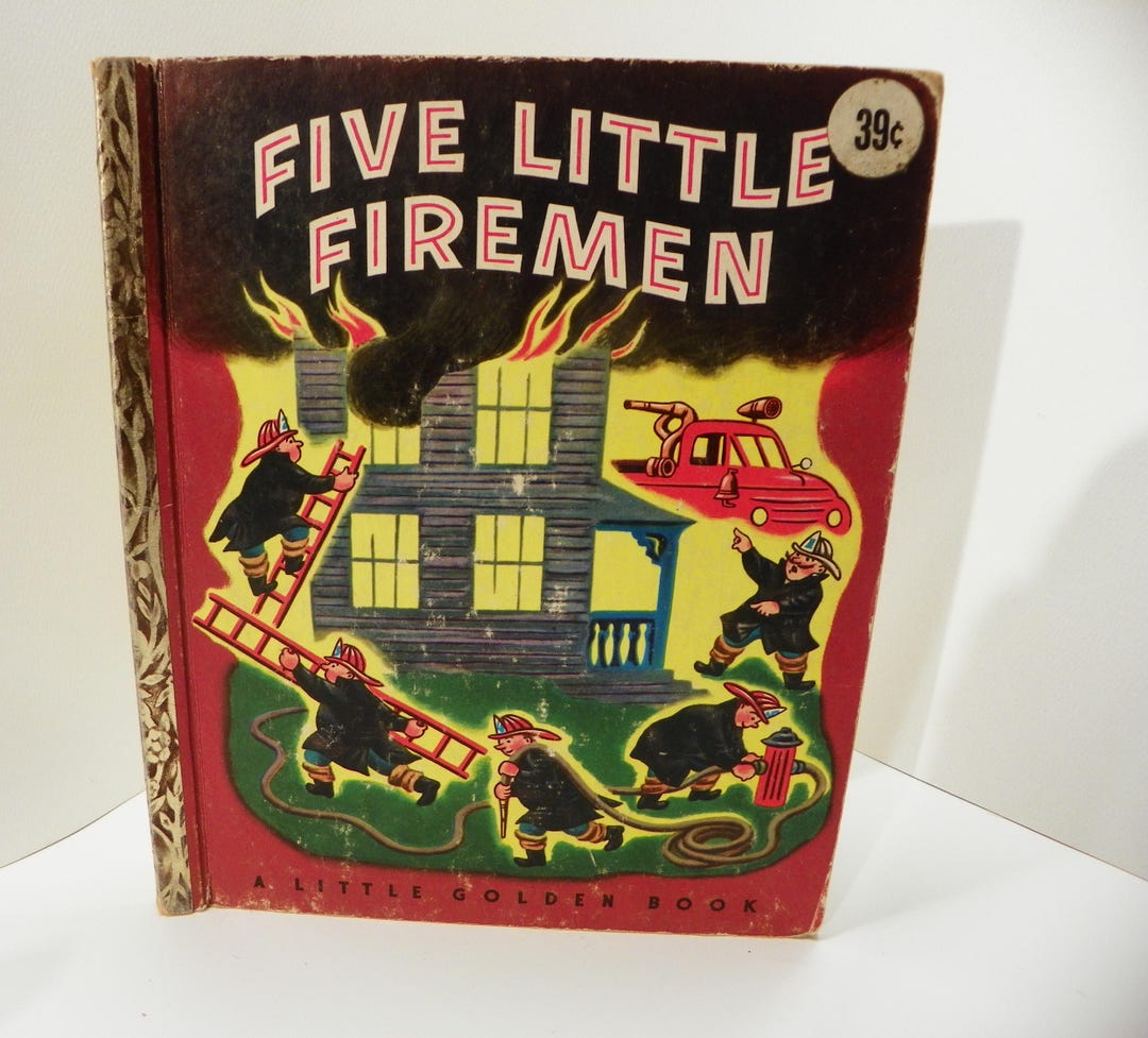 Little Golden Book #301 - Five Little Firemen , 1949 Little Golden Book ...