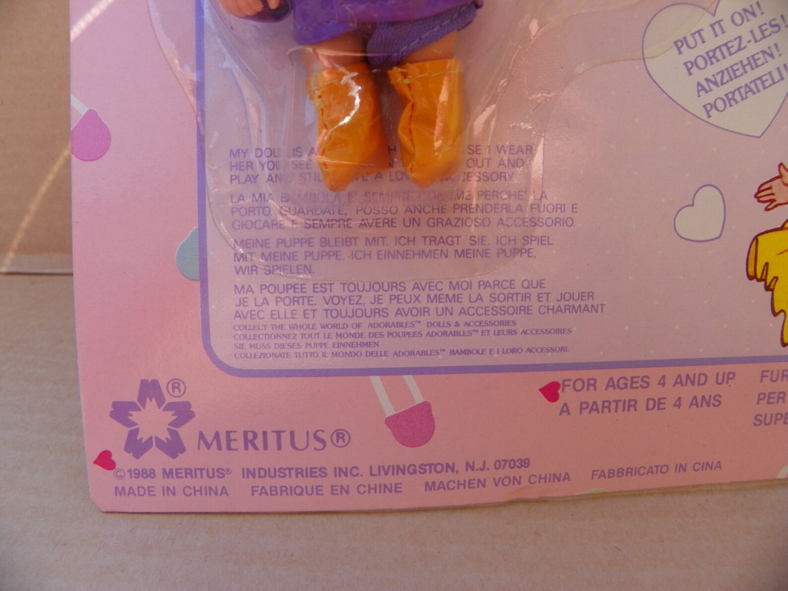 The Adorables 1988 Meritus Clip on Wearable Doll Jewelry - Etsy