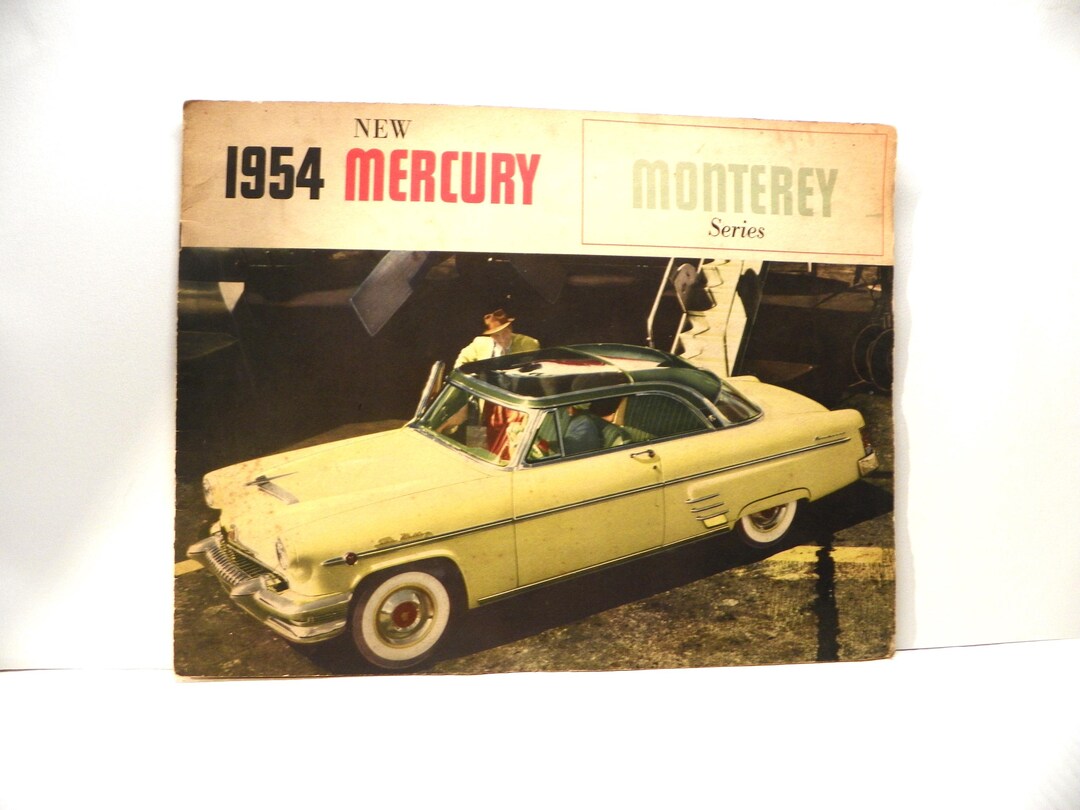 1954 Mercury Monterey Car Sales Brochure , 1954 Mercury Car Dealership ...