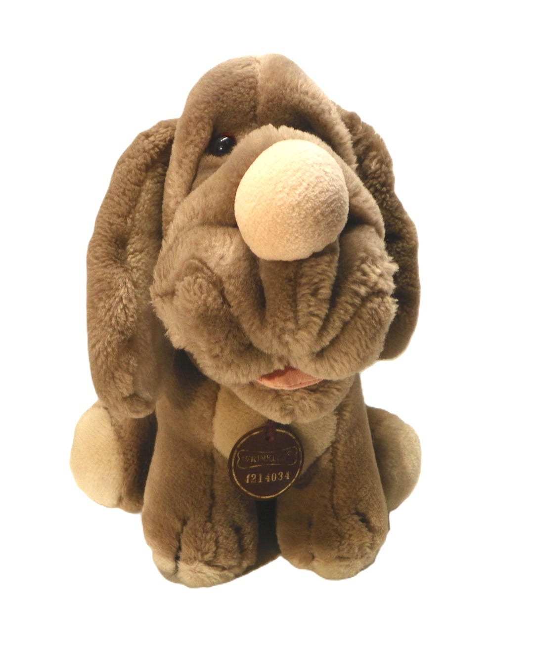 1984 Ganz Bros Wrinkles Plush Dog 9" , Vtg Heritage Collection Stuffed ...