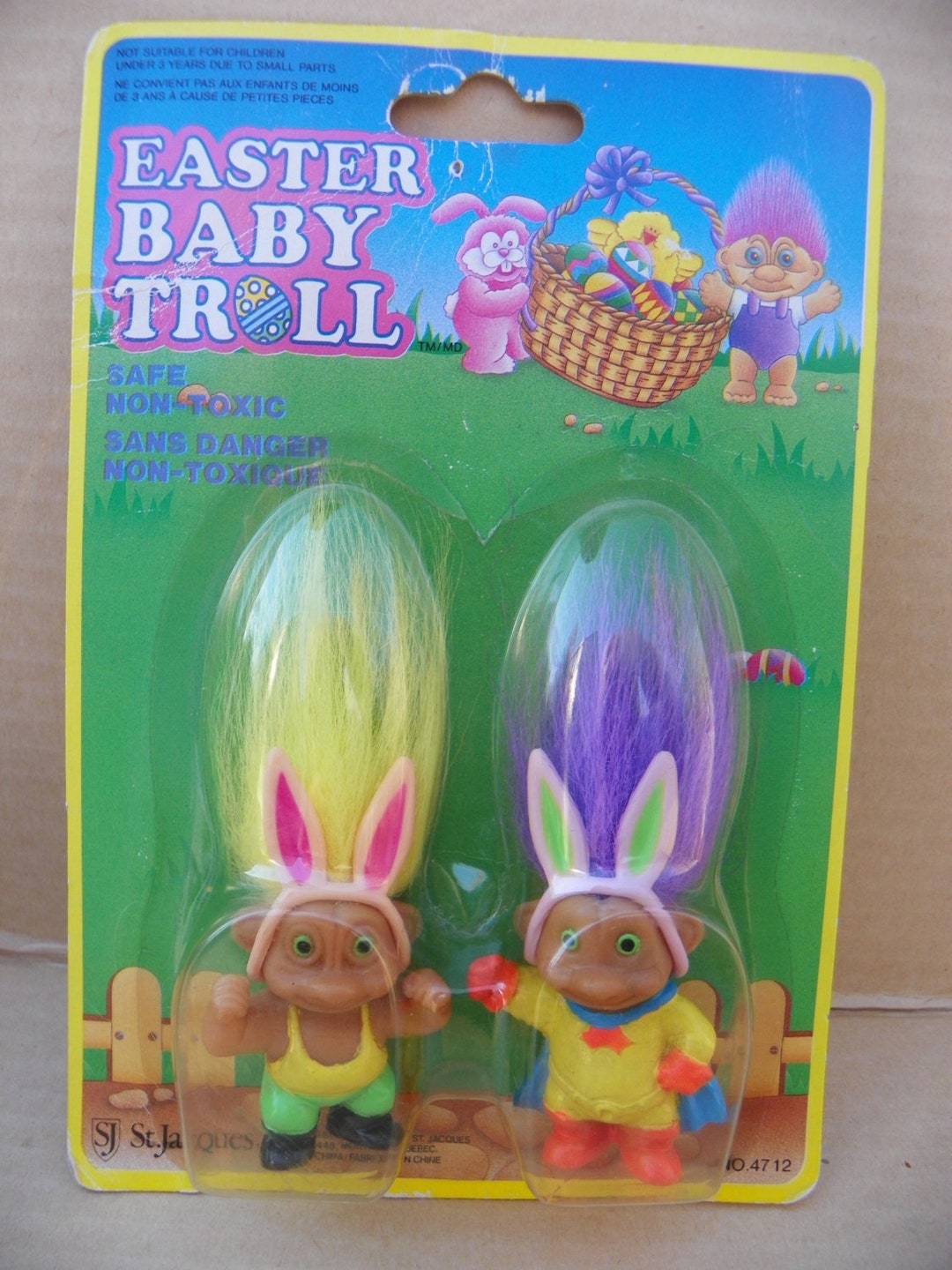 Vintage Soma 2 PVC Mini Troll Dolls , Easter Baby Troll , Trolls Mighty ...