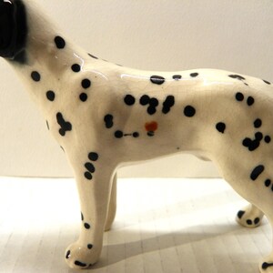 Vintage Dalmation Ceramic Dog Figurine , MCM Dog Porcelain Figure ...