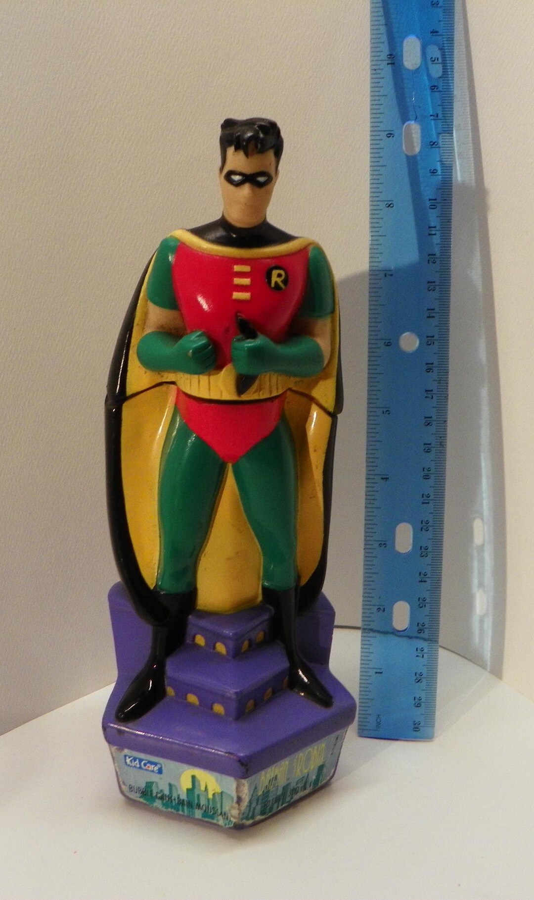 1995 Kidcare Robin Bubble Bath Bottle , Batman Robin Figural Bottle ...