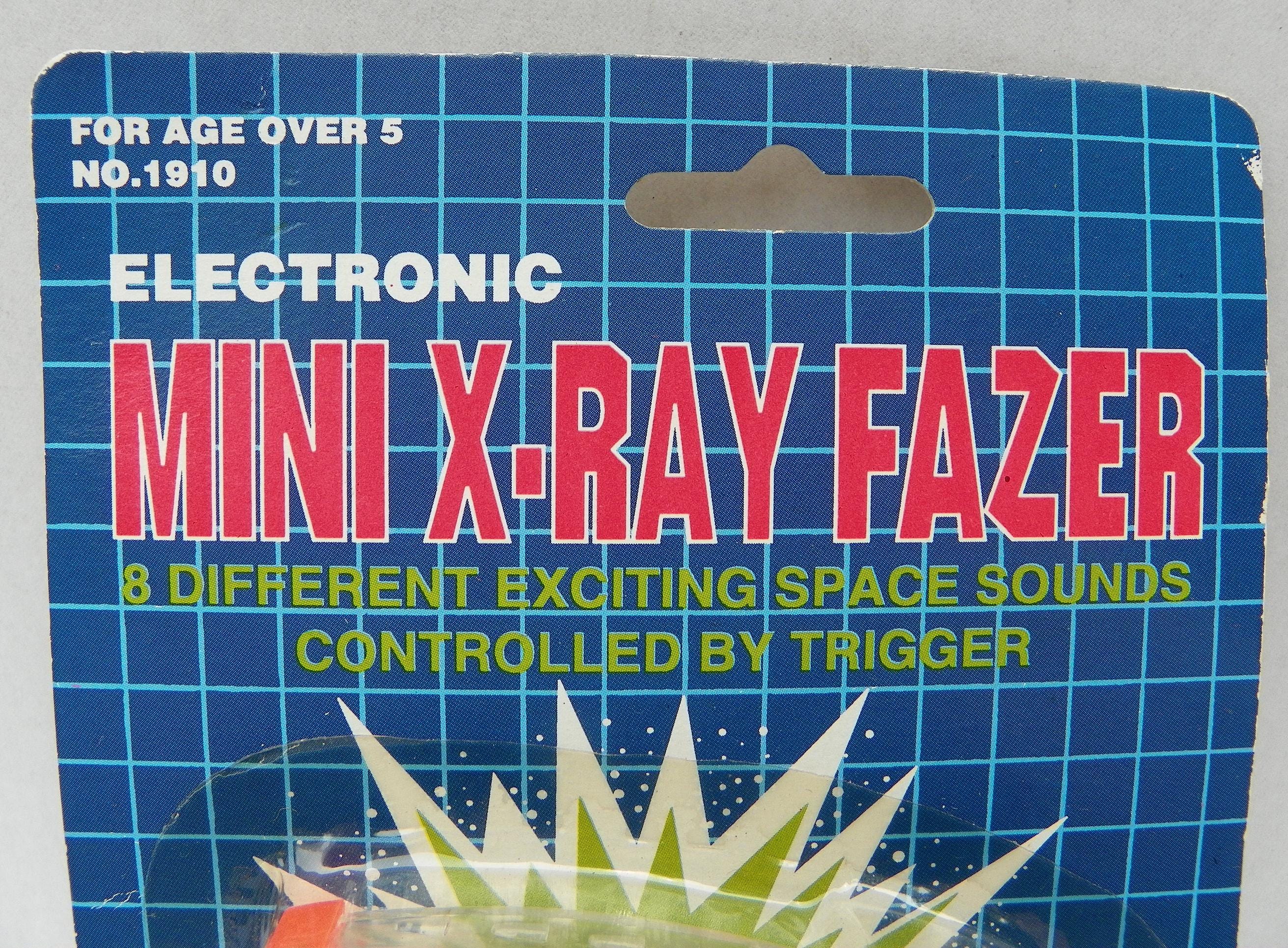 Vintage 1992 Electronic Mini X-ray Fazer Space Toy Gun - Sealed, Royal ...