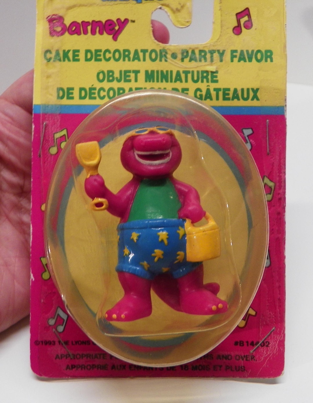 NRFB 1993 Barney PVC Figure , Barney the Purple Dinosaur , Barney Cake ...