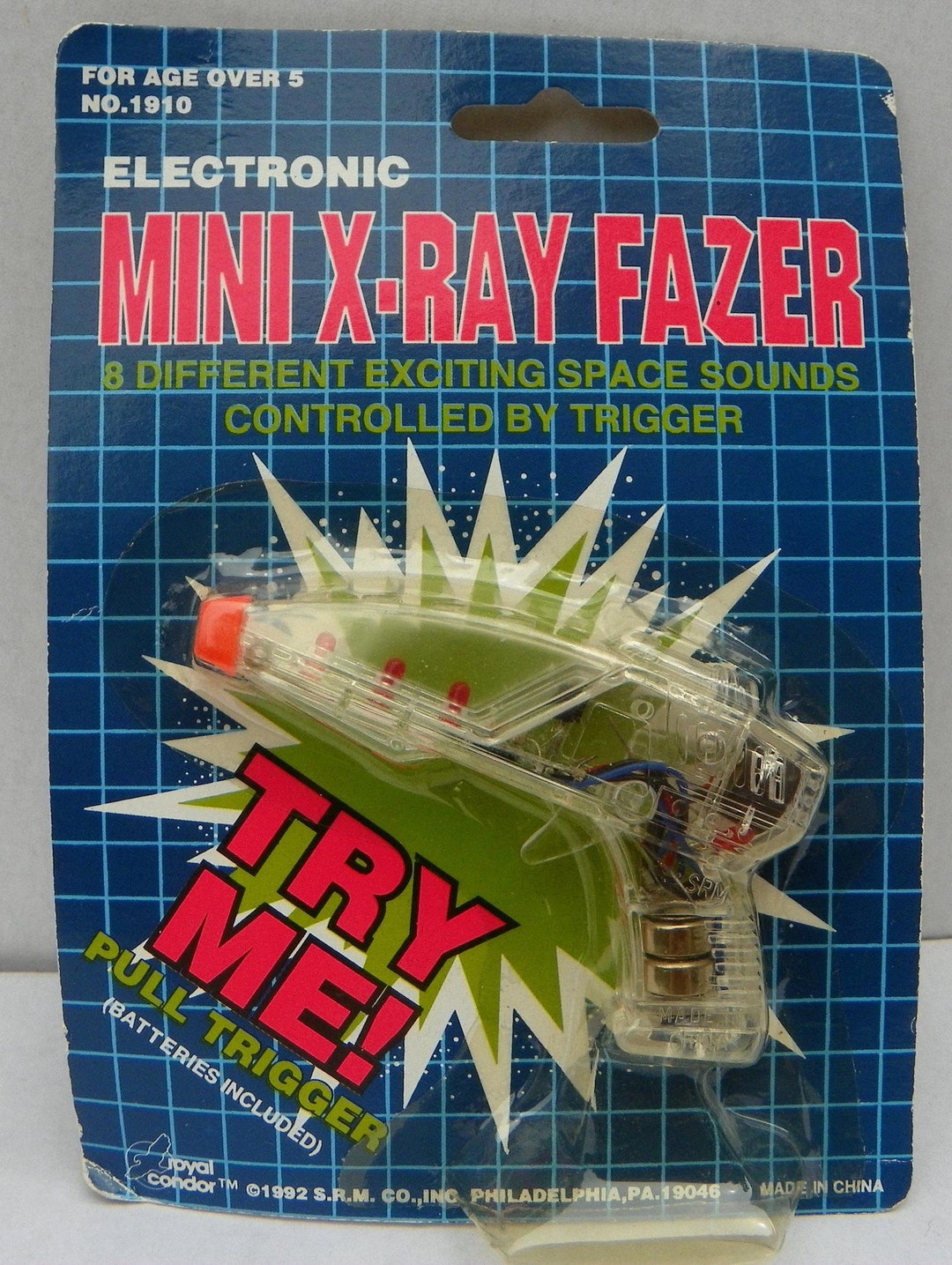 Vintage Electronic Mini X-ray Fazer , 1992 Toy Space Gun , Toy Phaser ...