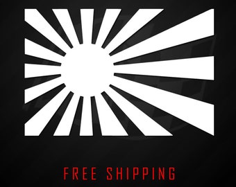 Rising sun sticker | Etsy