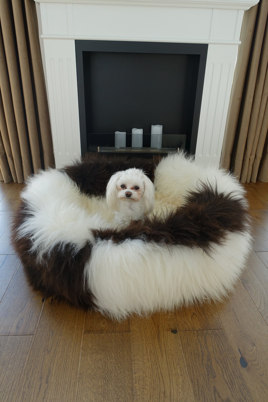 Real Sheepskin Dog Bed, XXL Fur Cozy Bed, Premium Quality - Etsy