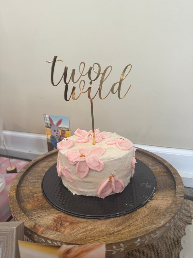 Two Wild Cake Topper- 2nd Birthday - Etsy