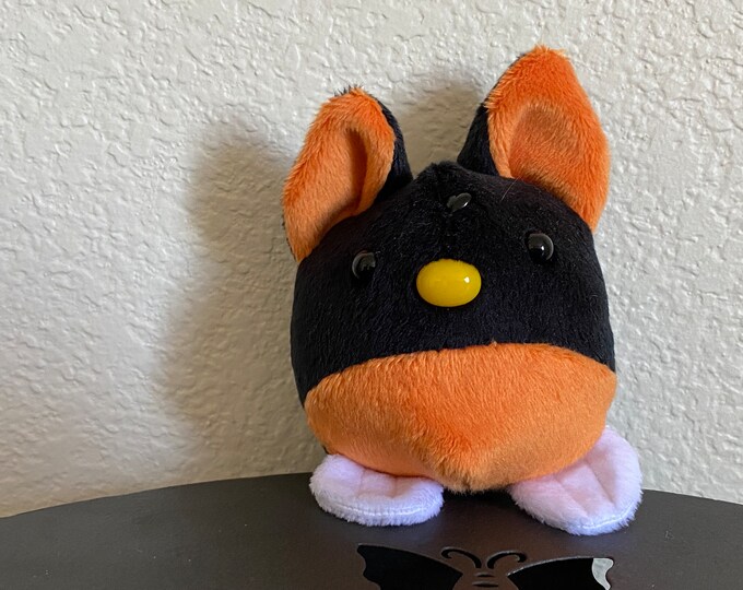 Furb Ball Plush - Black and Orange - Etsy