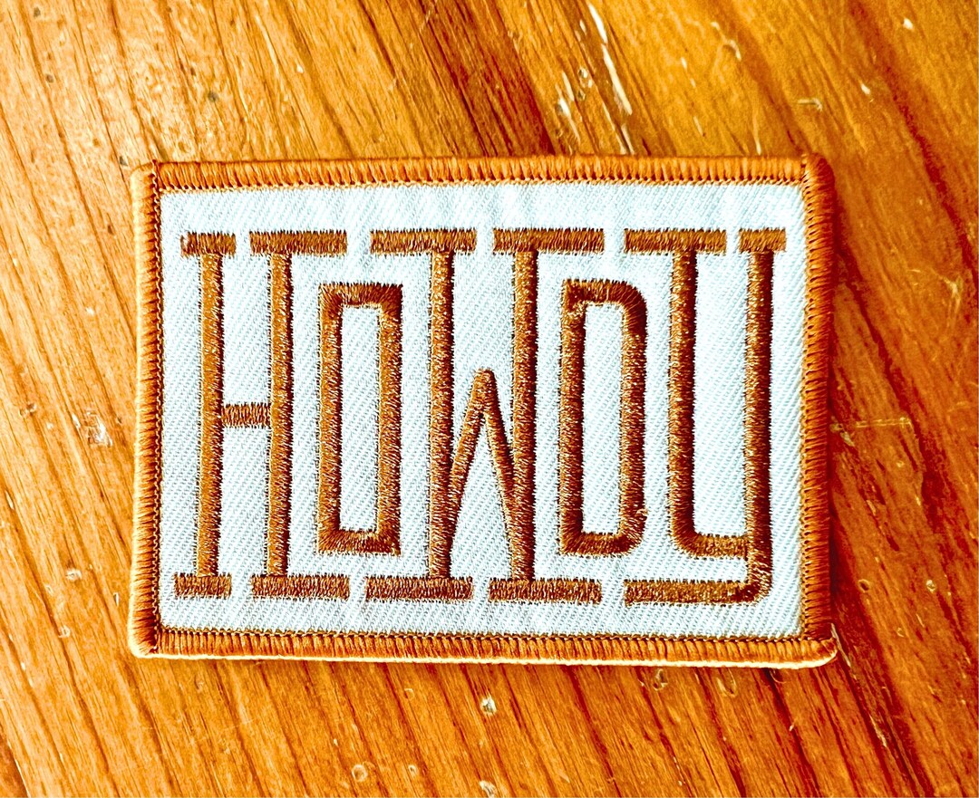 Western Style Embroidered Iron-on Patch – Howdy! Cowboy Cowgirl Fun DIY ...