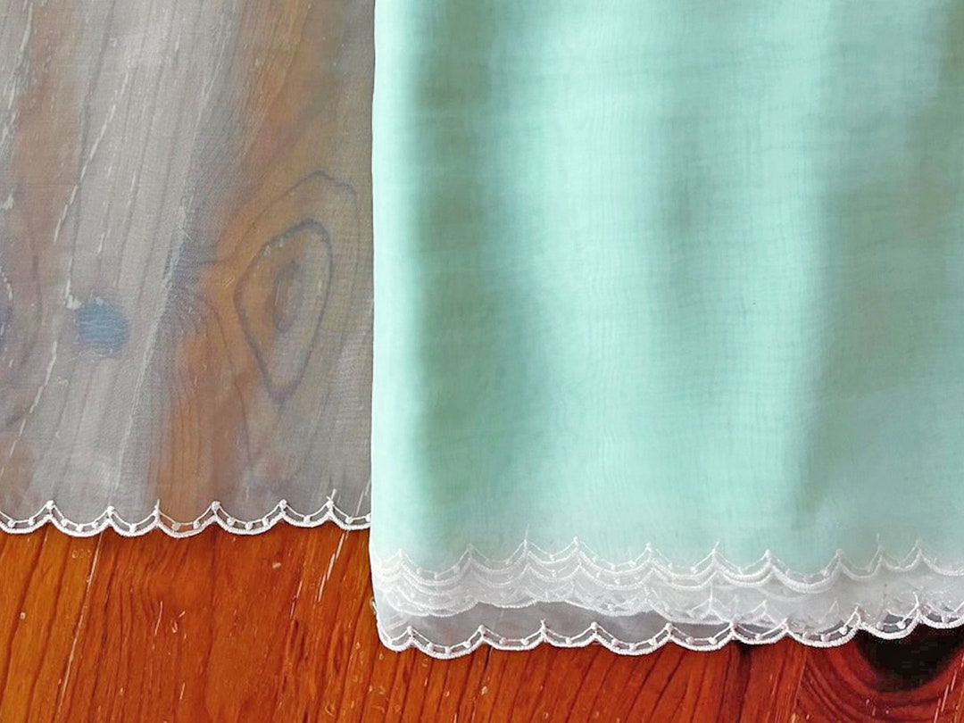 Pretty Light Mint Green Chiffon Mesh Lace Trim With - Etsy
