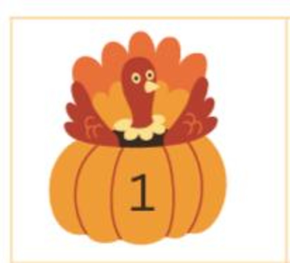12 Day Turkey Day Printable Countdown! - Etsy