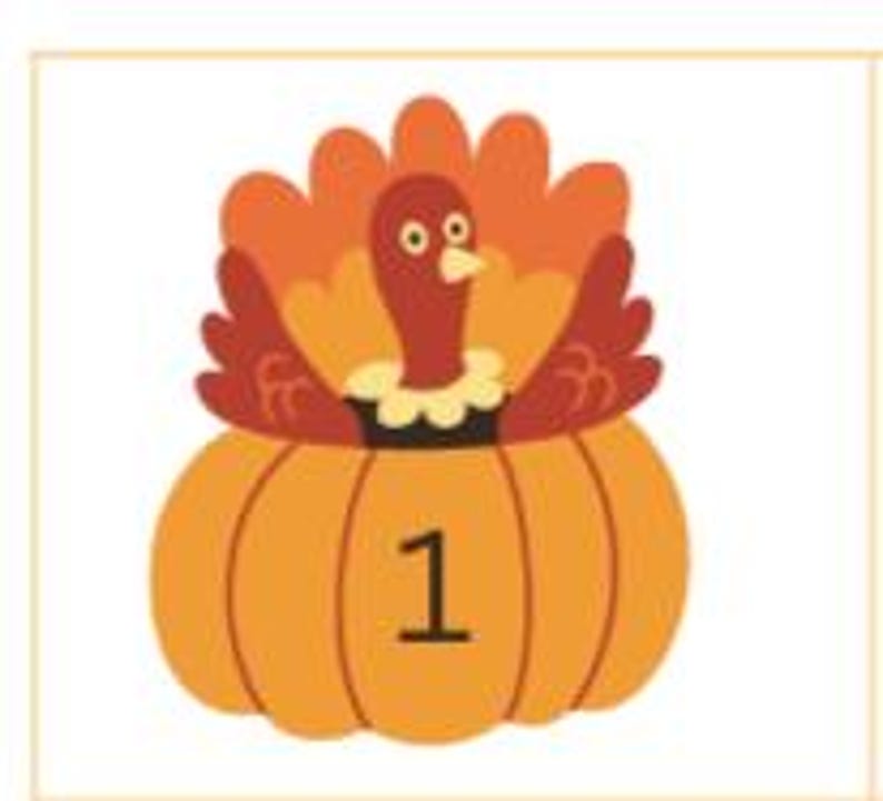 12 Day Turkey Day Printable Countdown! - Etsy