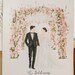 Custom Faceless Watercolor Wedding Portrait Bride and Groom ...