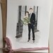 Custom Faceless Watercolor Wedding Portrait Bride and Groom - Etsy