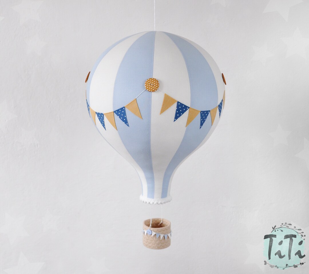 BIG Hot Air Balloon, Travel Theme Nursery Decor, Hot Air Balloon Retro ...