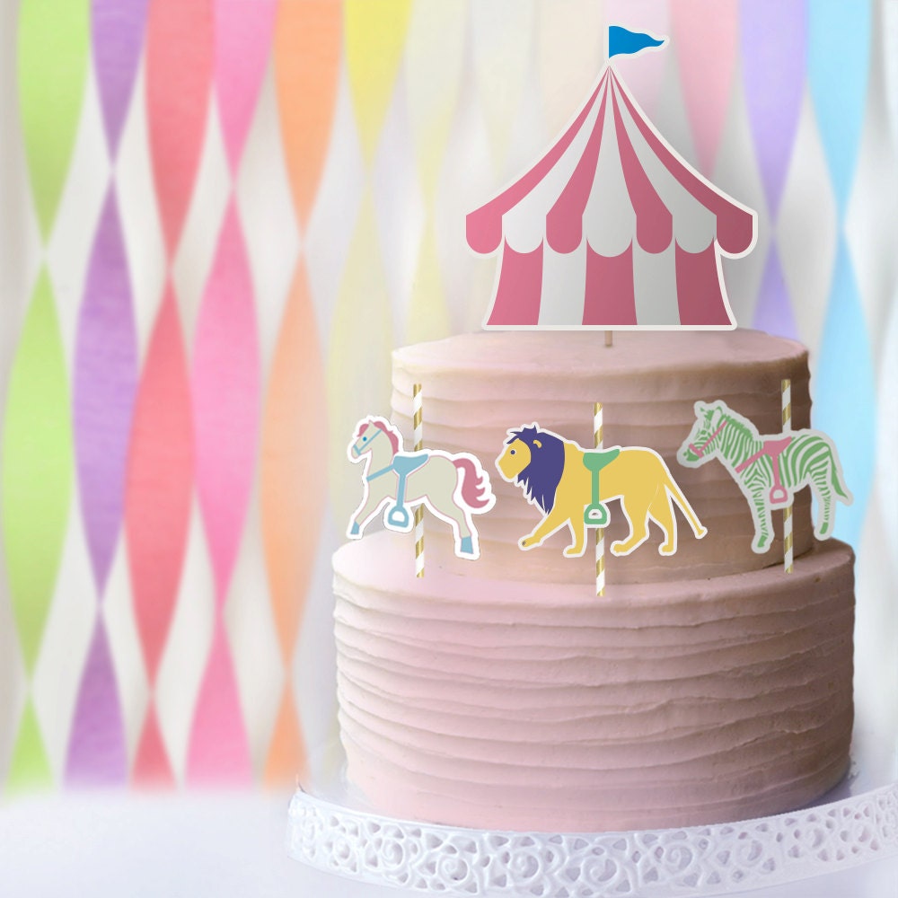 Pastel Circus Party Theme // Party Kit // Downloadable | Etsy