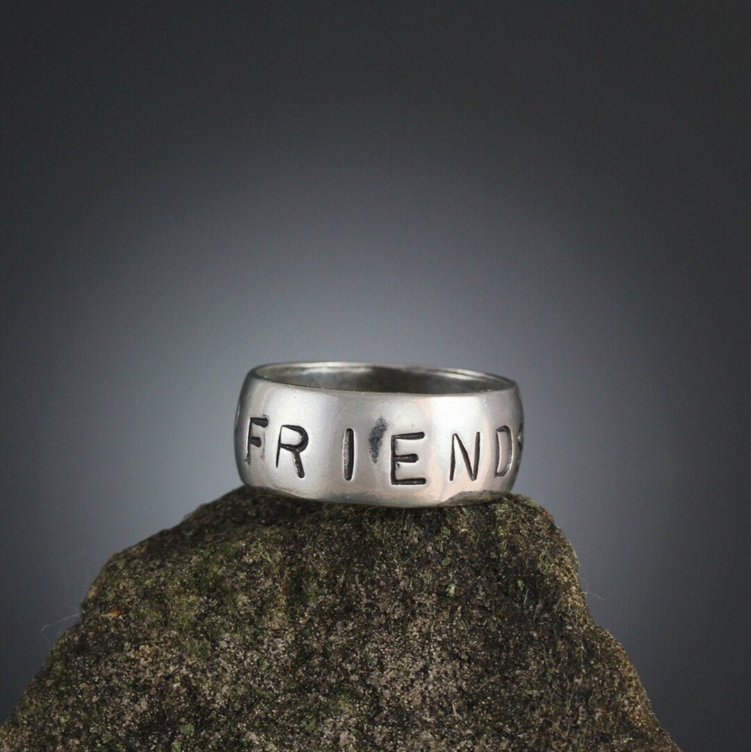 Sterling Silver Friends Stamped Ring - Stacking Ring - Friend Jewelry ...