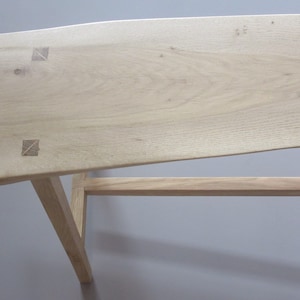 Live Edge Bench - Solid Oak - Etsy
