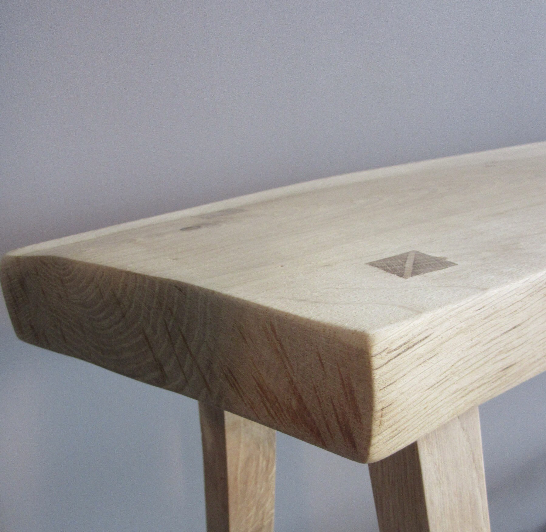 Live Edge Bench Solid Oak | Etsy