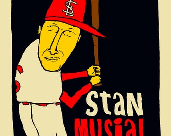 Stan Musial Poster | Etsy