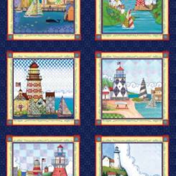 Lighthouse Fabric - Etsy