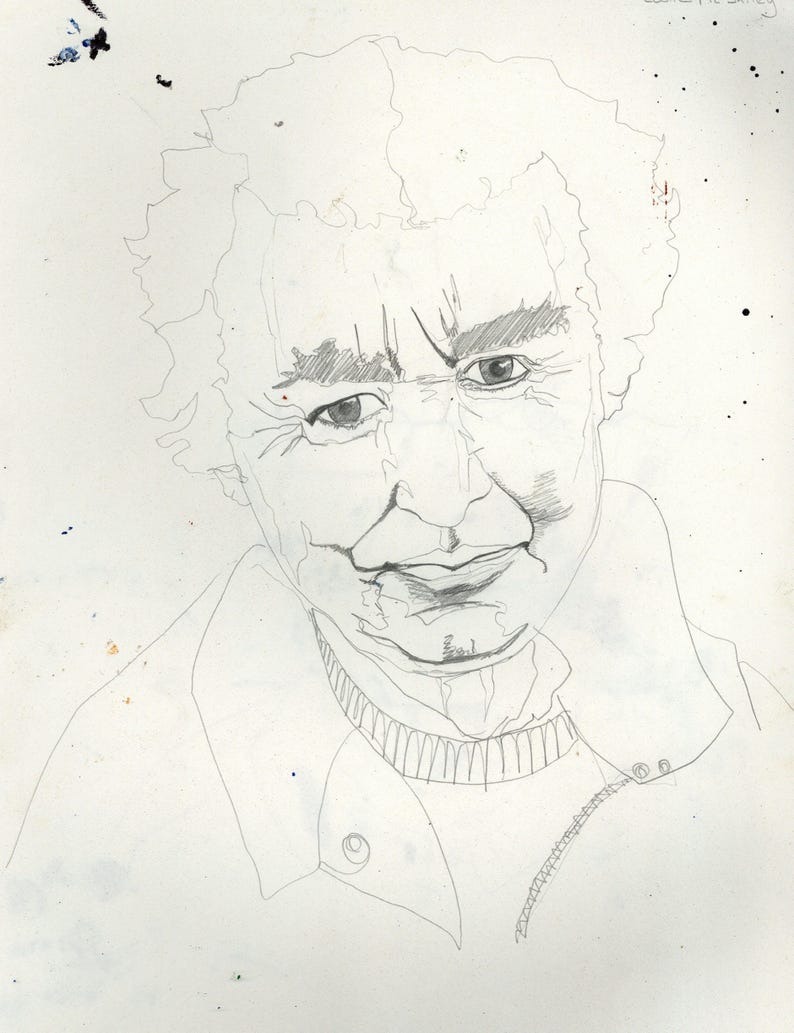 A3 Original Pencil Drawing Lighthouse Keeper Portrait 4 - Etsy