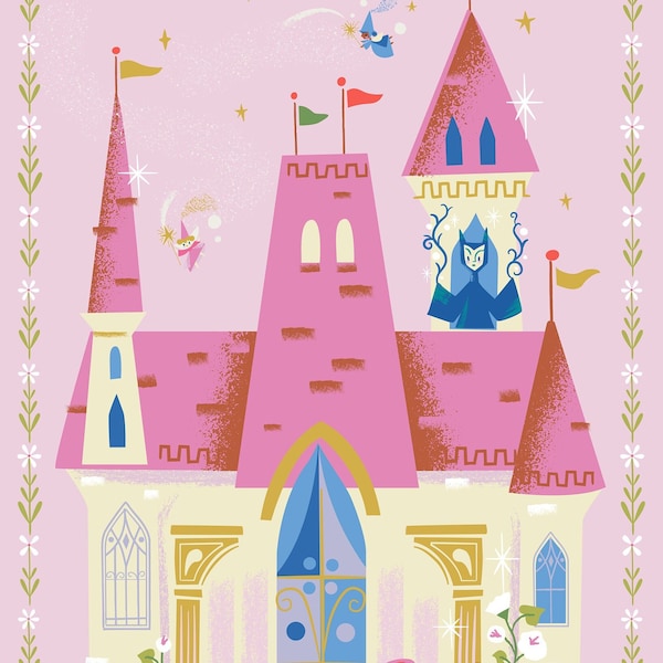 Princess Quilt Panel Fabric - Etsy