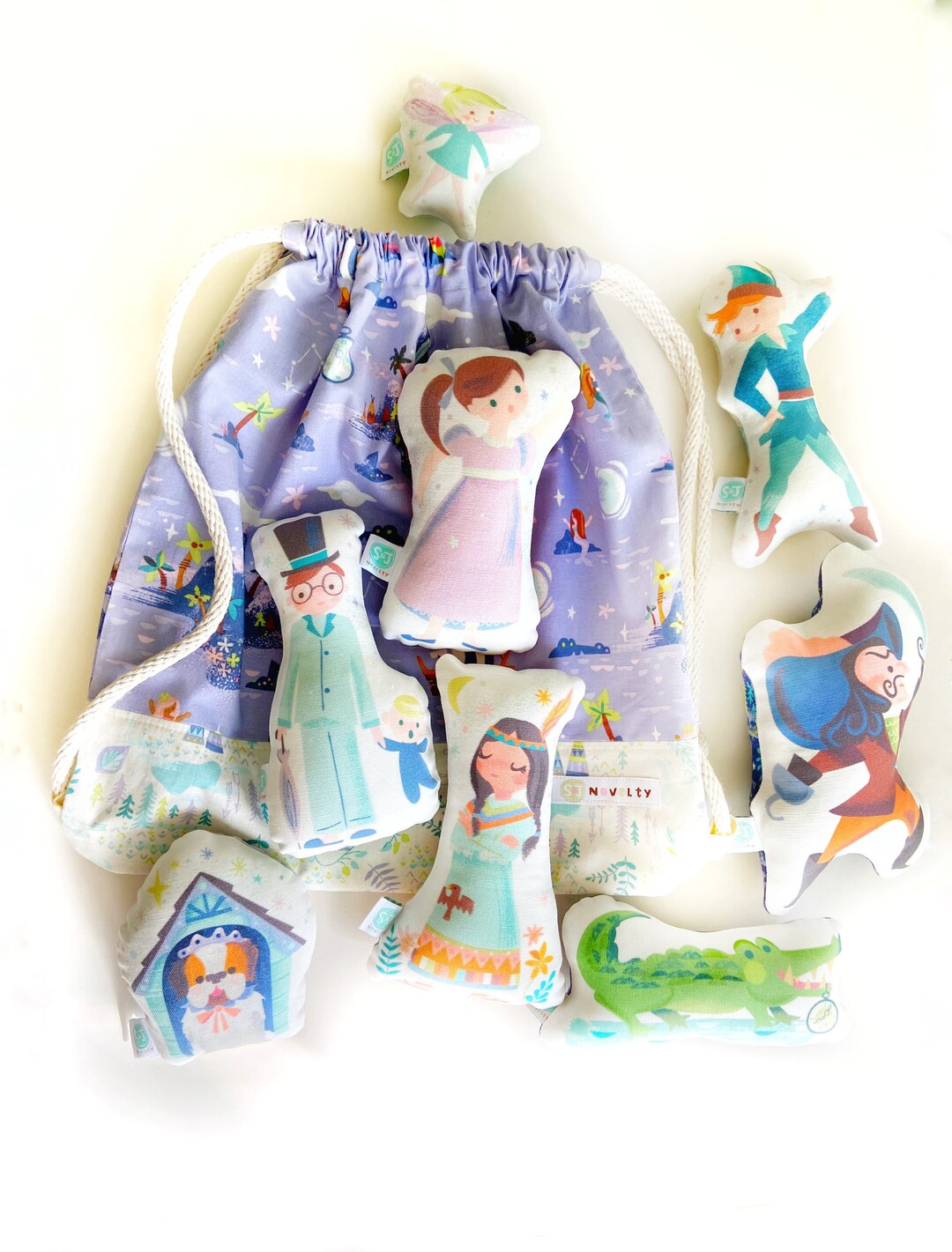 Neverland Play Set With Backpack, Captain Hook, Peter Pan Plush, Tinker ...