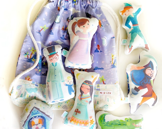 Neverland Play Set With Backpack, Captain Hook, Peter Pan Plush, Tinker ...